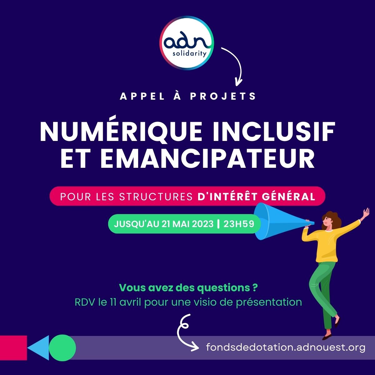 C'est parti pour l'appel à projets 2023 ! - Fonds de dotation ADN Ouest